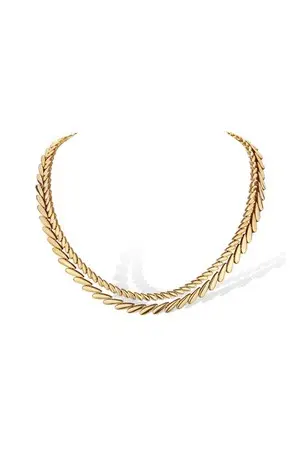 RETRO CHIC Statement Tasseled Necklace - Gold