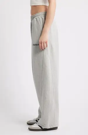 IETS FRANS Big Simmi Wide Leg Sweatpants - Grey
