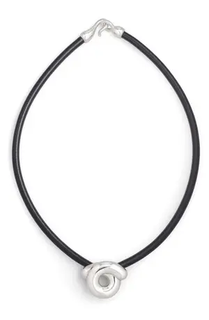 Bea Bongiasca Tarallo Pendant Necklace - Silver