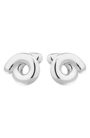 Bea Bongiasca Tarallo Stud Earrings - Silver
