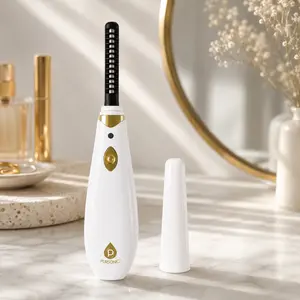 PURSONIC Heated Eyelash Curler With Comb Rechargeable - White