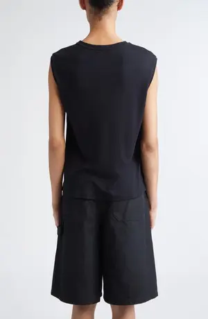 Partow Oliver Modal & Cashmere Tank - Black