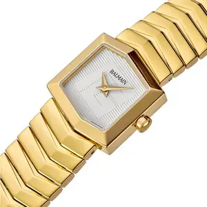 Balmain Taffetas Hexagonal Bracelet Watch - Stainless/yellow Gold Pvd