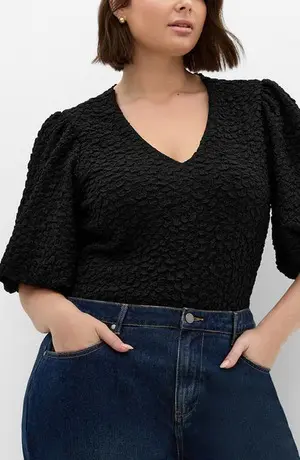 City Chic Textured Tops