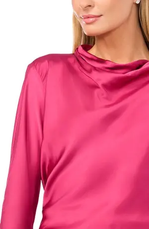 Ted Baker London Amy Cowl Neck Satin Top