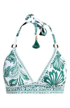 La Blanca Botanical Triangle Bikini Top - Jungle