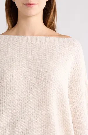 PACSUN Wren Off-the-shoulder Sweater - Ivory
