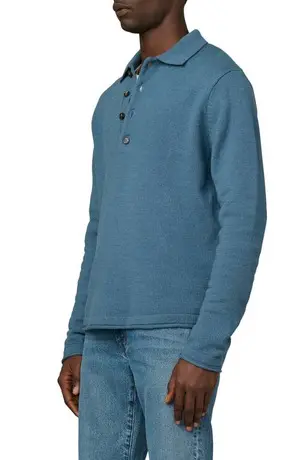 Joe's Jeans Long Sleeve Wool Polo Sweater