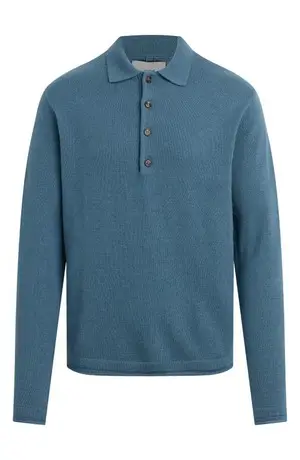 Joe's Jeans Long Sleeve Wool Polo Sweater