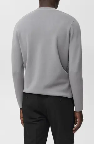 Mango Regular Fit Crewneck Sweater - Grey