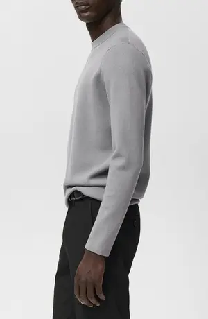 Mango Regular Fit Crewneck Sweater - Grey