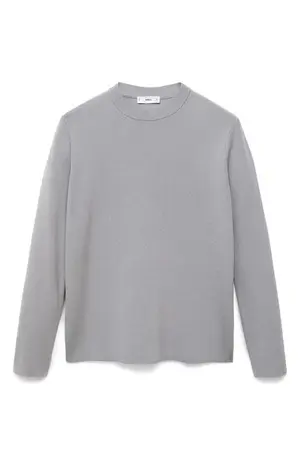 Mango Regular Fit Crewneck Sweater - Grey