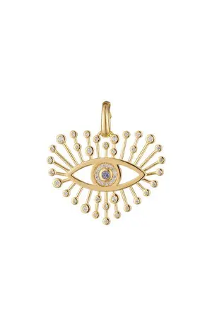 EDEN PRESLEY Diamond Pendant - Metallic Gold