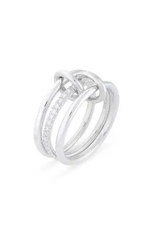 SPINELLI KILCOLLIN Sonny Linked Diamond Ring - Silver