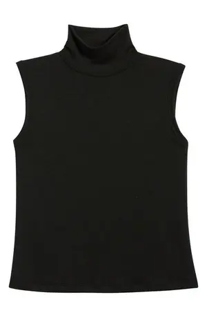 Rag & Bone Sleeveless Turtleneck Knit Top - Black
