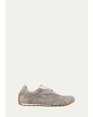 Bottega Veneta Orbit Flash Low-Top Sneakers Basalt/glacier