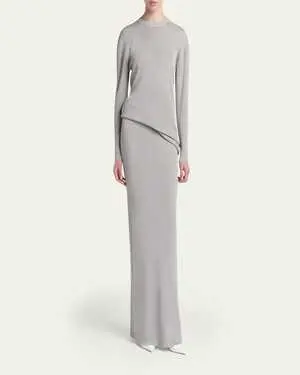 TOM FORD Paillette Rib Knit Tunic Top
