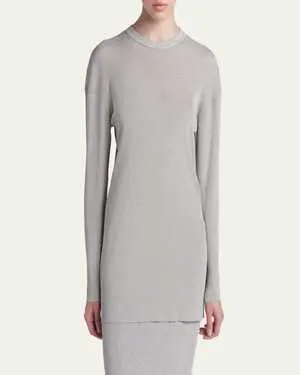 TOM FORD Paillette Rib Knit Tunic Top
