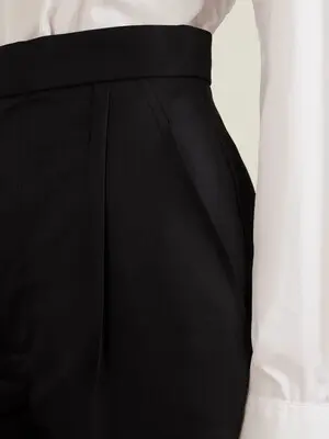 VIVIENNE WESTWOOD Pleated Wide-leg Wool-twill Trousers