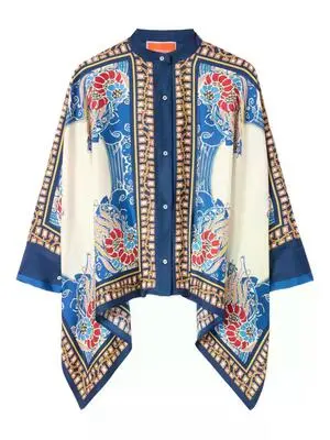 La DoubleJ Floral Print Shirt - Neutrals
