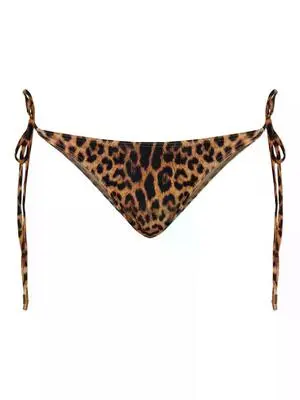 Melissa Odabash Animal-print Tie Bikini Bottom - Brown
