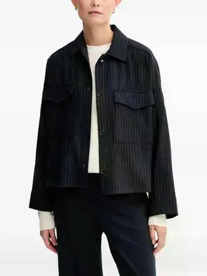 SESSUN Pinstripe Shirt Jacket