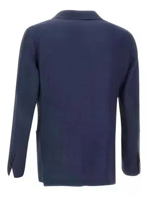 BARBA NAPOLI Lello Button-fastening Blazer - Blue