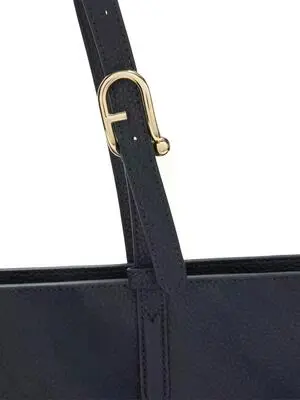 Furla Large Leather Ava Tote Bag - Blue