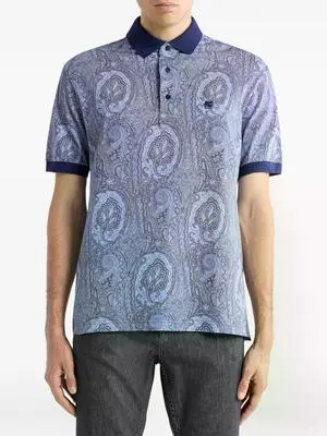 Etro Piqué Polo Shirt - Blue