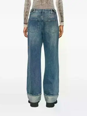 Ksubi Playback Cuffed Wide-leg Jeans