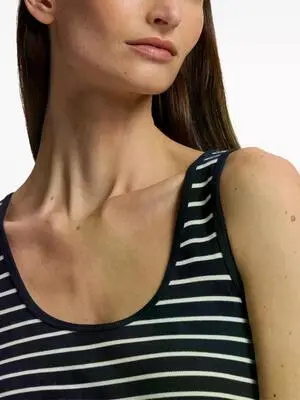 Ralph Lauren Striped Rib-knit Tank Top