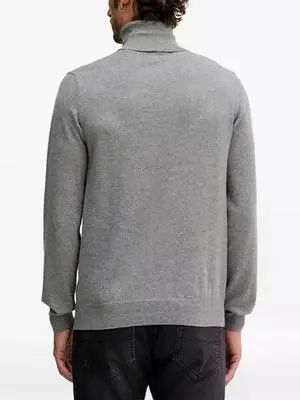 Geox Roll-neck Sweater With Logo Plaque