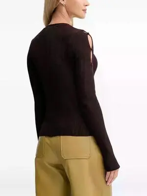 SESSUN Cut-out Knitted Top