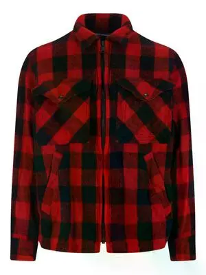 Junya Watanabe Checked-pattern Zip-up Shirt Jacket