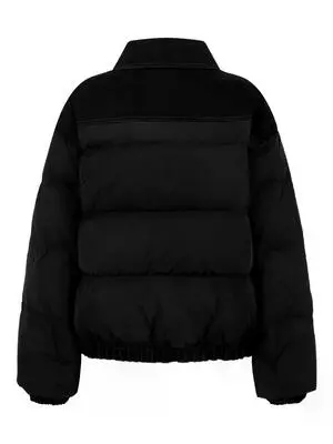 STUDIO TOMBOY Denim-trim Puffer Jacket - Black
