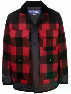 Junya Watanabe Checked Press-stud Shirt Jacket