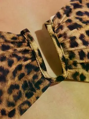 Melissa Odabash Prague Animal Print Ring Detail Strapless Bikini Top - Brown