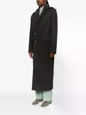 Nanushka Double-breasted Hooded Coat