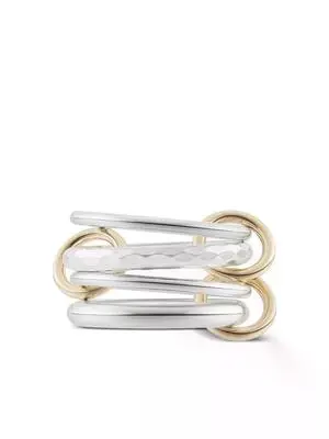 SPINELLI KILCOLLIN 18ct Yellow Gold Hammered Ring - Silver