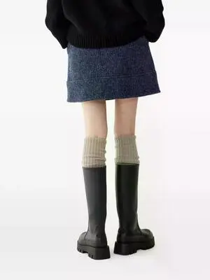 STUDIO TOMBOY Knitted Mini Skirt - Blue