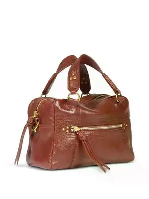 Jérôme Dreyfuss Mini Lucky Zip Bowling Bag - Brown