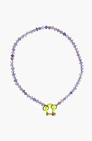 SHOP SPICY DAN Benny Amethyst Necklace - Purple