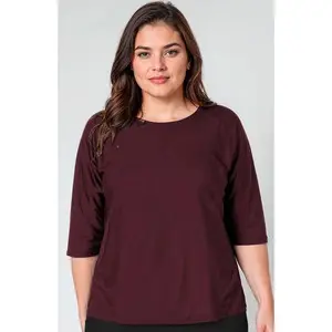 CALYPSA Loose Fit Margaux Swim Top - Wine