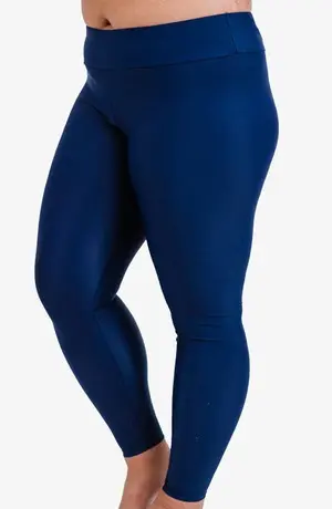 CALYPSA Long Swim Leggings - Navy
