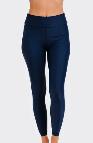 CALYPSA Long Swim Leggings - Navy