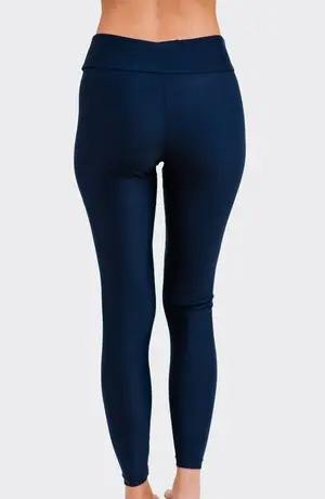 CALYPSA Long Swim Leggings - Navy