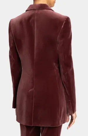 Santorelli Milli Long Velvet Jacket