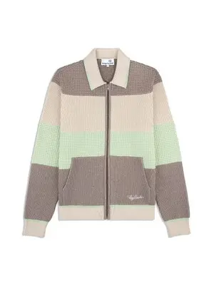 SERGIO TACCHINI Enzo Striped Track Jacket - Taupe Grey
