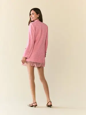 EDDY Alex Double-breasted Blazer Dress - Raspberry