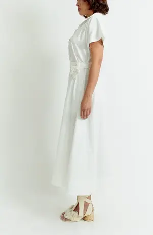 FLORENCIA DAVALOS Diana Orchid Dress - White